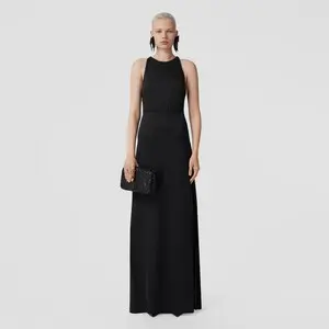 Burberry Sleeveless Silk Satin Gown