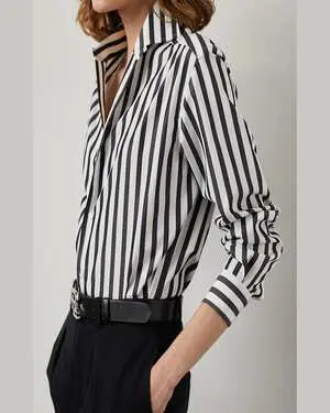 Ralph Lauren Capri Striped Shirt - White Multi
