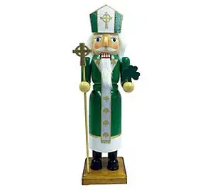 SANTA'S WORKSHOP 14' St. Patrick Nutcracker - One-color