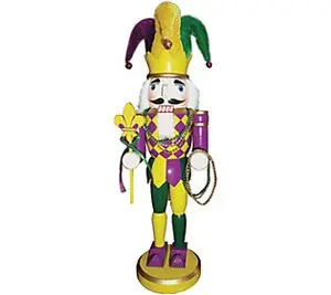 SANTA'S WORKSHOP Mardi Gras Nutcracker By - One-color