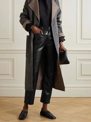 Nanushka Vinni Cropped Vegan Leather Pants