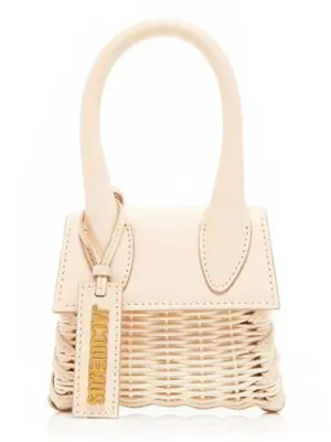 Jacquemus Le Chiquito Wicker And Leather Bag
