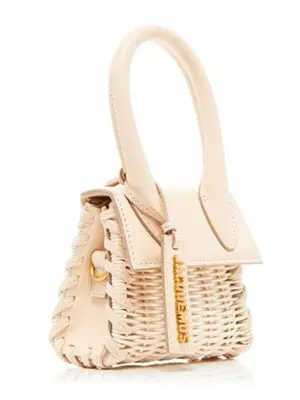 Jacquemus Le Chiquito Wicker And Leather Bag