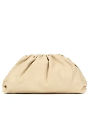 Bottega Veneta The Pouch Small Gathered Leather Clutch