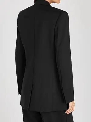 Stella McCartney Delilah Black Double-breasted Wool Blazer