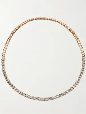 ANITA KO 18-karat Rose Gold Diamond Choker