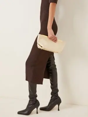 Khaite Aimee Calf Leather Clutch