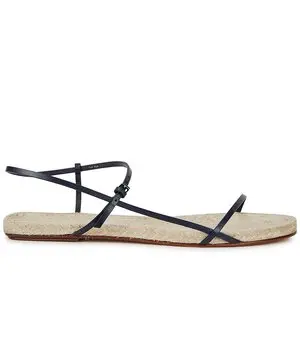 THE ROW Bare Navy Leather Sandals
