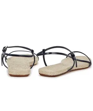 THE ROW Bare Navy Leather Sandals