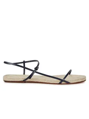 THE ROW Bare Navy Leather Sandals