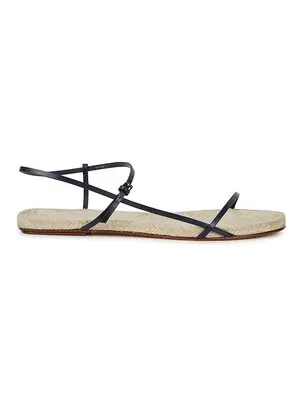 THE ROW Bare Navy Leather Sandals