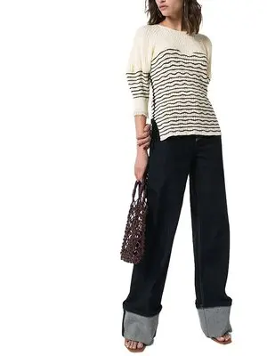 Chloé Tie-side Striped Knit Jumper