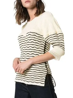 Chloé Tie-side Striped Knit Jumper