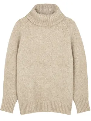 LOULOU STUDIO Giara Sand Roll-neck Jumper