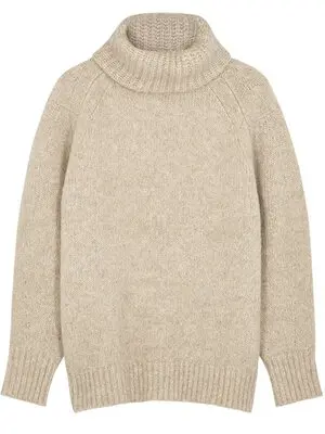 LOULOU STUDIO Giara Sand Roll-neck Jumper