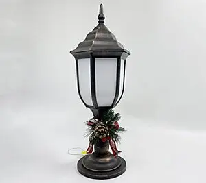 GERSON INTERNATIONAL 18.7h Brushed Bronze Plastic Lantern Gersonco - One-color