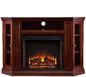 QVC Adrian Convertible Media Electric Fireplace - One-color