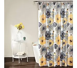 LUSH DECOR Leah Shower Curtain 72' X 84' By - One-color