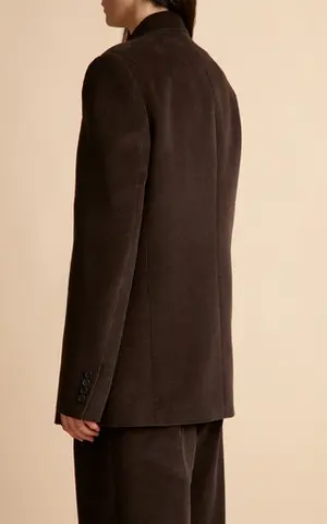 Khaite Tanner Cotton Corduroy Oversized Blazer