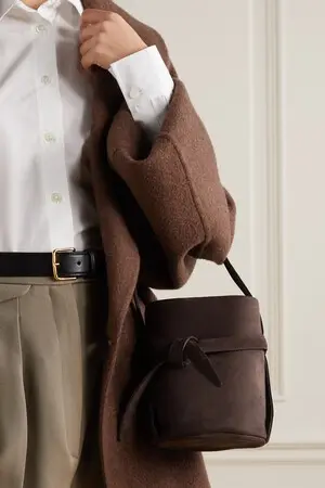 THE ROW Mini Leo Nubuck Bucket Bag