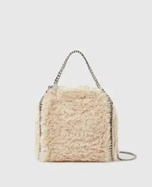 Stella McCartney Stella McCartney Falabella Mini Tote Bag Cream