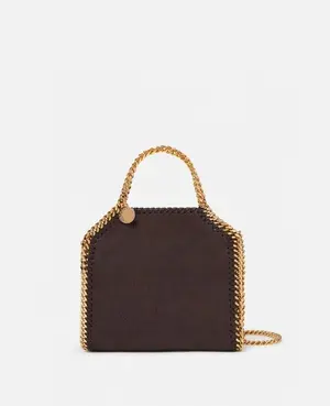 Stella McCartney Falabella Tiny Tote Bag Chocolate Brown