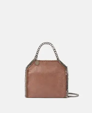 Stella McCartney Falabella Tiny Tote Bag Dark Taupe