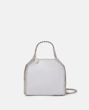 Stella McCartney Falabella Tiny Tote Bag Ice Grey