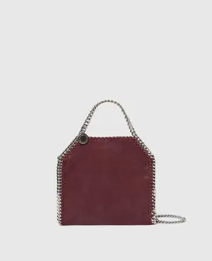 Stella McCartney Falabella Tiny Tote Bag Plum