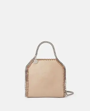 Stella McCartney Falabella Tiny Tote Bag Toffee Brown