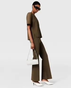 Stella McCartney Compact Knit Flare Trousers