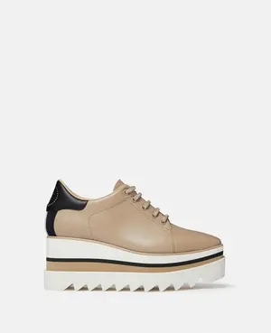 Stella McCartney Sneak-Elyse Platform Sneakers Sahara