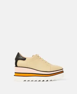 Stella McCartney Sneak-Elyse Platform Sneakers Sand