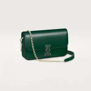 Cartier Mini Model Chain Bag, Double C De - Gold/green