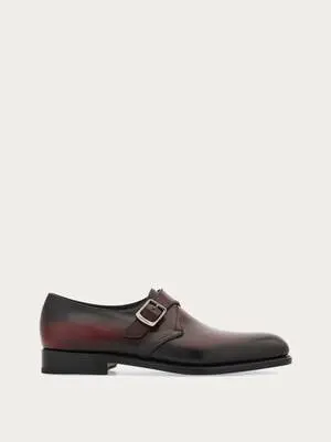 FERRAGAMO Tramezza Single Monkstrap - Red