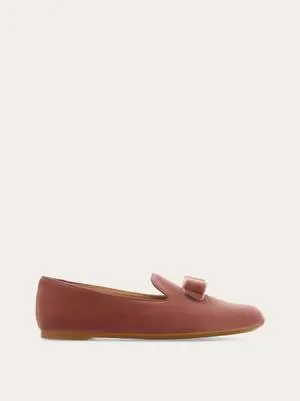 FERRAGAMO Vara Bow Loafer In Nappa Leather - Pink