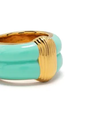 AURÉLIE BIDERMANN Katt Enamel-plated Ring