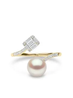 Yoko London 18kt Yellow Starlight Pearl And Diamond Ring - Gold