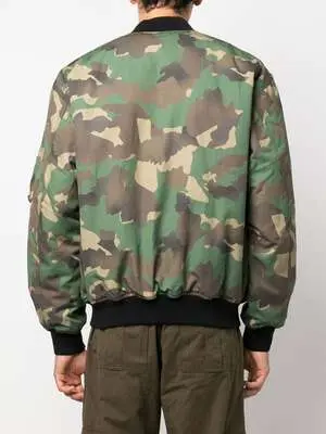 Heron Preston Camouflage Print Bomber Jacket - Green