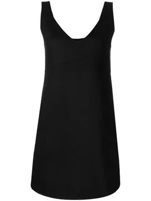 P.a.r.o.s.h V-neck Mini Dress - Black