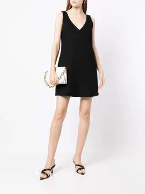 P.a.r.o.s.h V-neck Mini Dress - Black