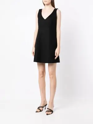 P.a.r.o.s.h V-neck Mini Dress - Black