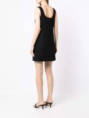P.a.r.o.s.h V-neck Mini Dress - Black