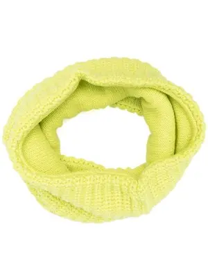 Dsquared2 Logo-patch Detail Collar Scarf - Green