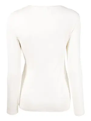 Hanro Long-sleeve Silk Top