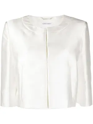 Alberta Ferretti Dart-detail Cropped Jacket