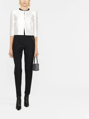Alberta Ferretti Dart-detail Cropped Jacket