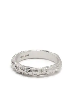 ALIGHIERI Amore Embossed Ring - Silver