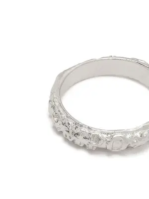 ALIGHIERI Amore Embossed Ring - Silver