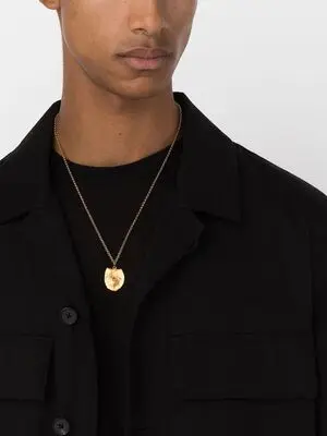 ALIGHIERI Hammered Medallion Pendant Necklace